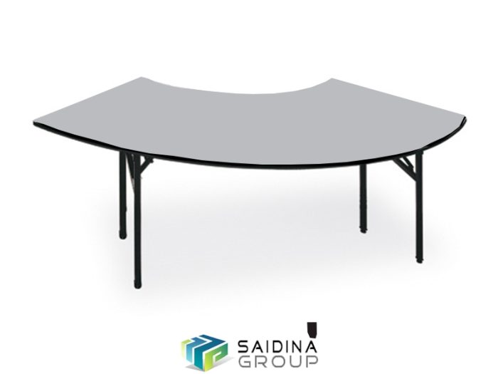 Meja lipat bentuk bulan sabit (cressent) - Pembekal Perabot Malaysia-