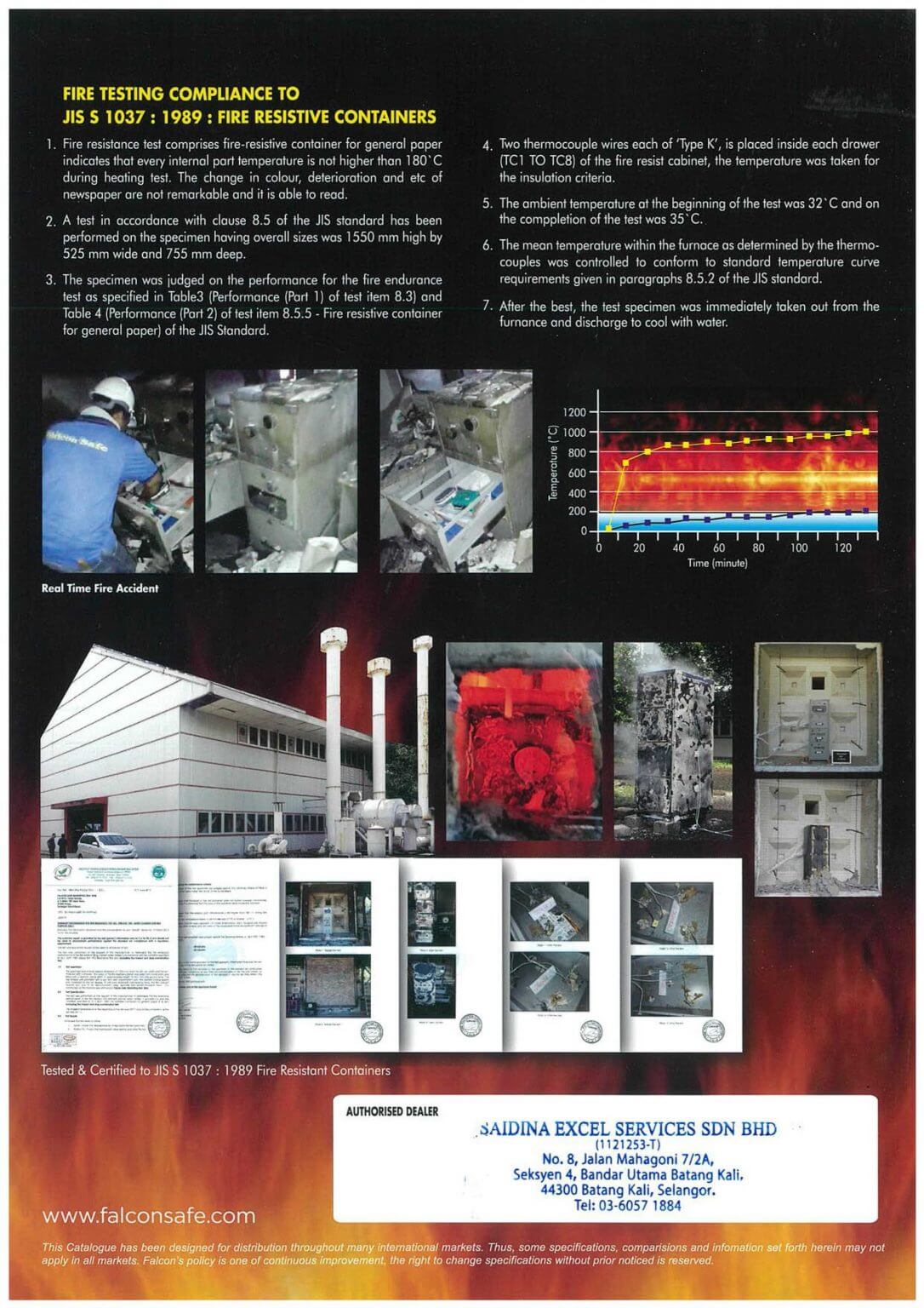 Kabinet Besi Kalis Api - Falcon Safe - SAIDINA GROUP