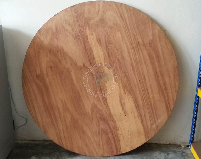Meja Bulat Plywood Top bersama Kaki tahan karat | Round Tables c/w ...