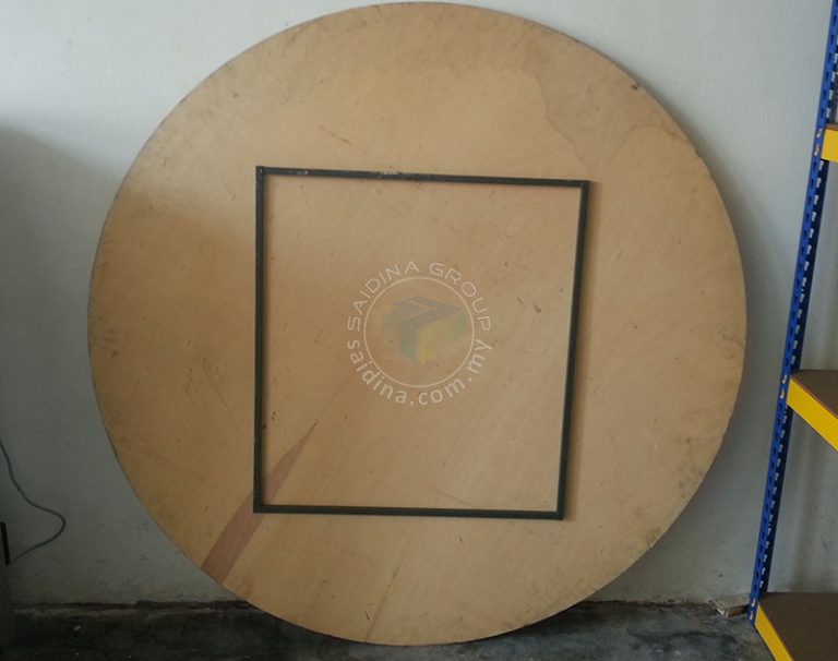 Meja Bulat Plywood Top bersama Kaki tahan karat | Round Tables c/w ...
