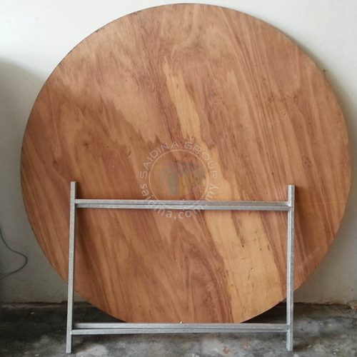 Meja Bulat Plywood Top bersama Kaki tahan karat | Round Tables c/w ...