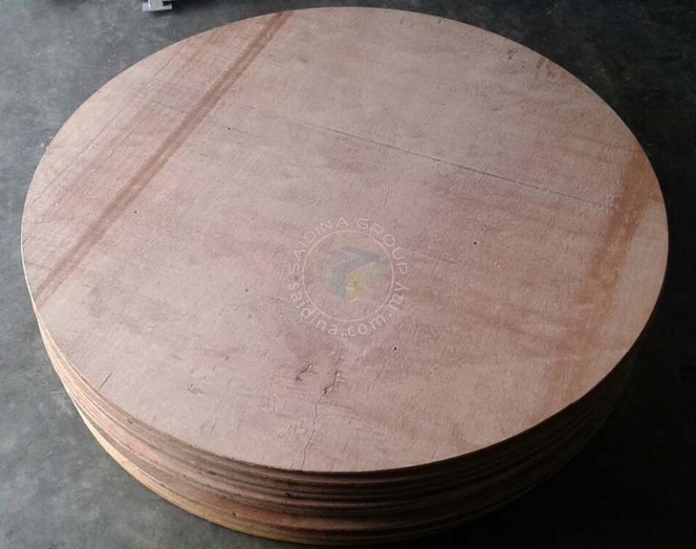 Meja Bulat Plywood Top bersama Kaki tahan karat | Round Tables c/w ...